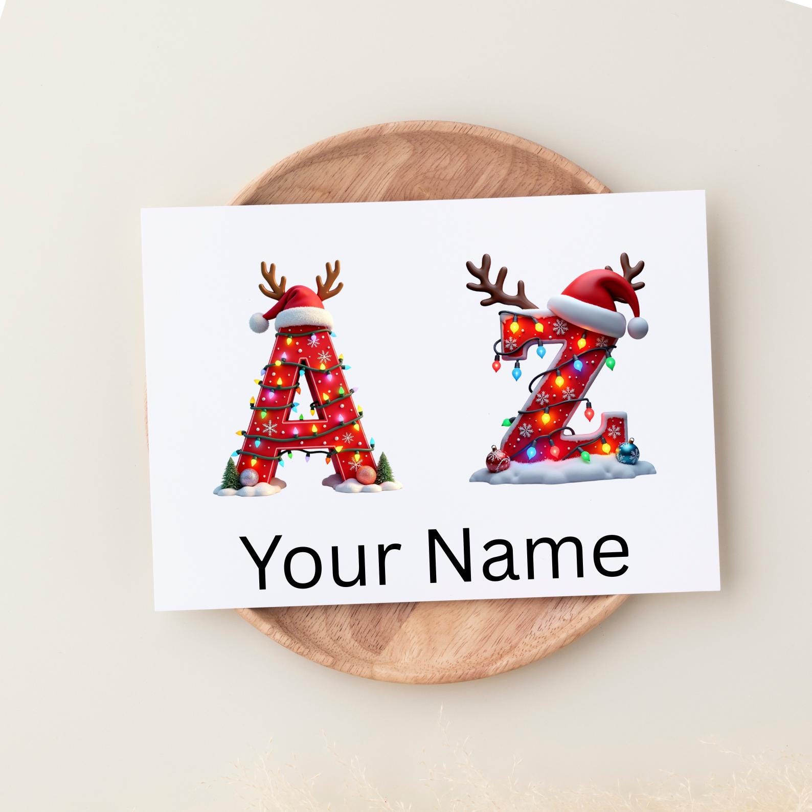 Christmas Alphabet PNG Bundle, Festive Christmas Letters Clipart ...
