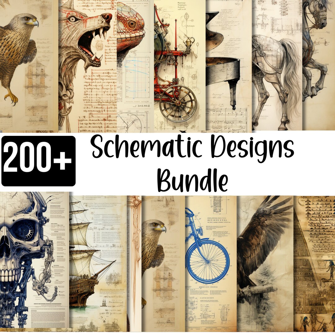 Fantasy Firearm Blueprints Drawings, Schematic Vintage Technical ...