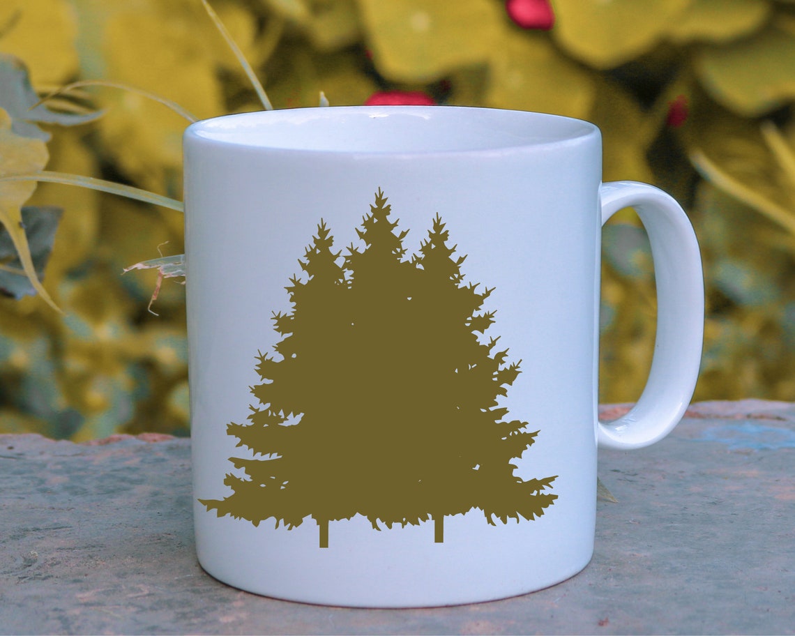 Forest Tree Svg Outdoor Camping Forest Tree Silhouette SVG - Etsy