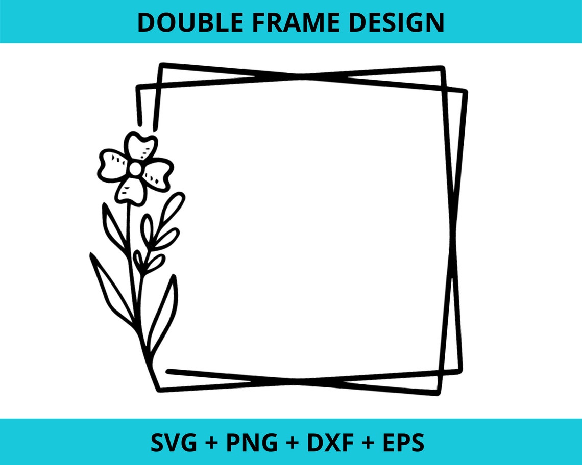 Square Frame Svg Square Frame Png Square Monogram Frame Svg - Etsy