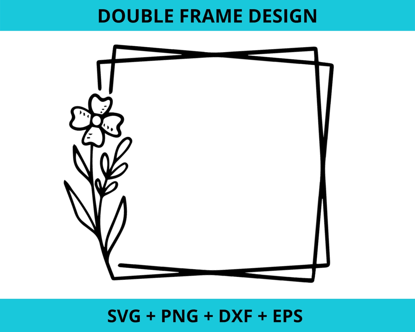Square Frame Svg, Square Frame Png, Square Monogram Frame Svg ...