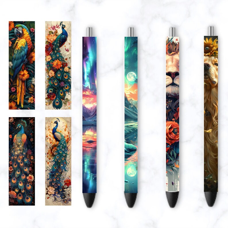 Pen Wrap Bundle, Pen Wrap Sublimation Designs, Epoxy Pen Wraps, Pen ...