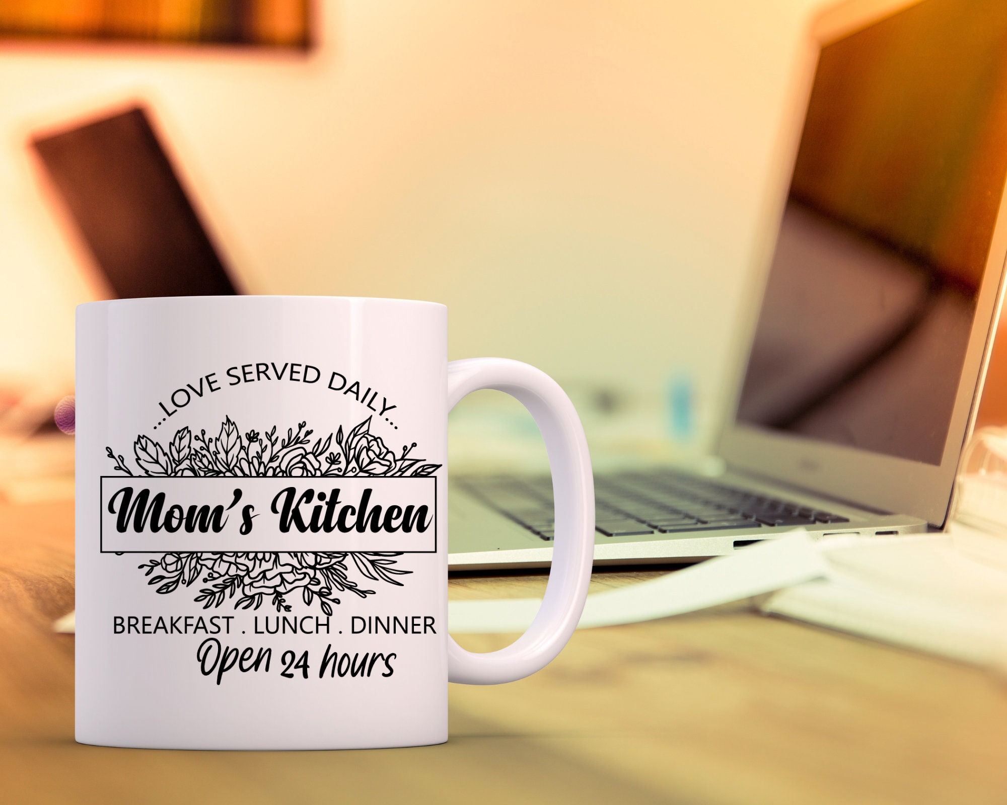 Loved Served Here in Mom's Kitchen Svg Bundle, Kitchen Quotes Svg ...