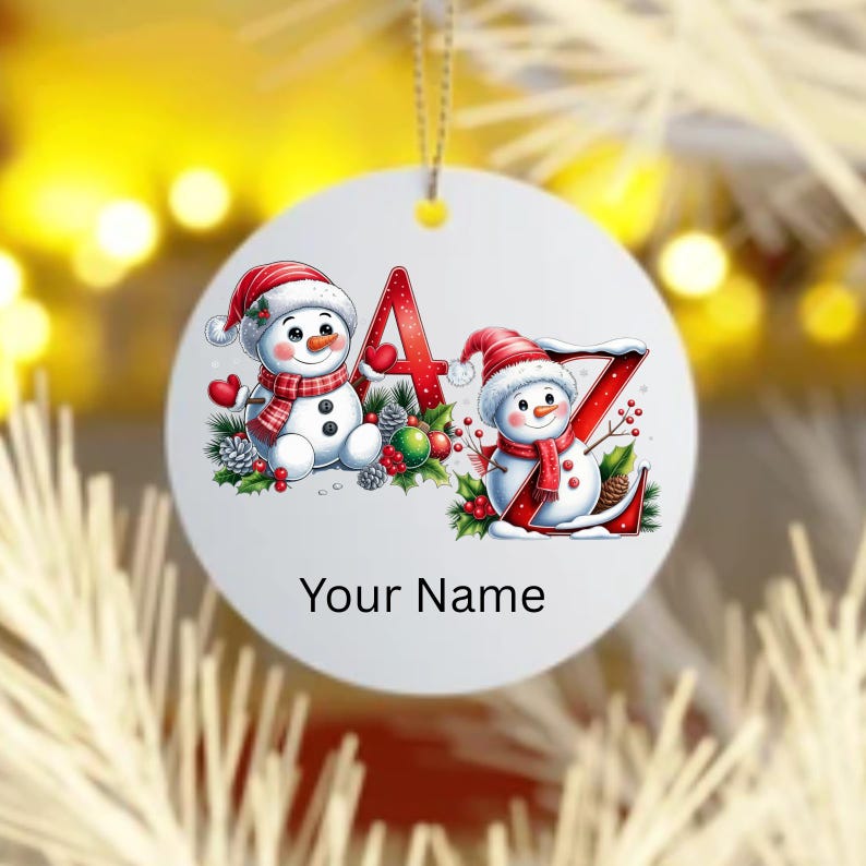 Christmas Alphabet Ornament PNG Bundle, Christmas Letter Ornaments ...