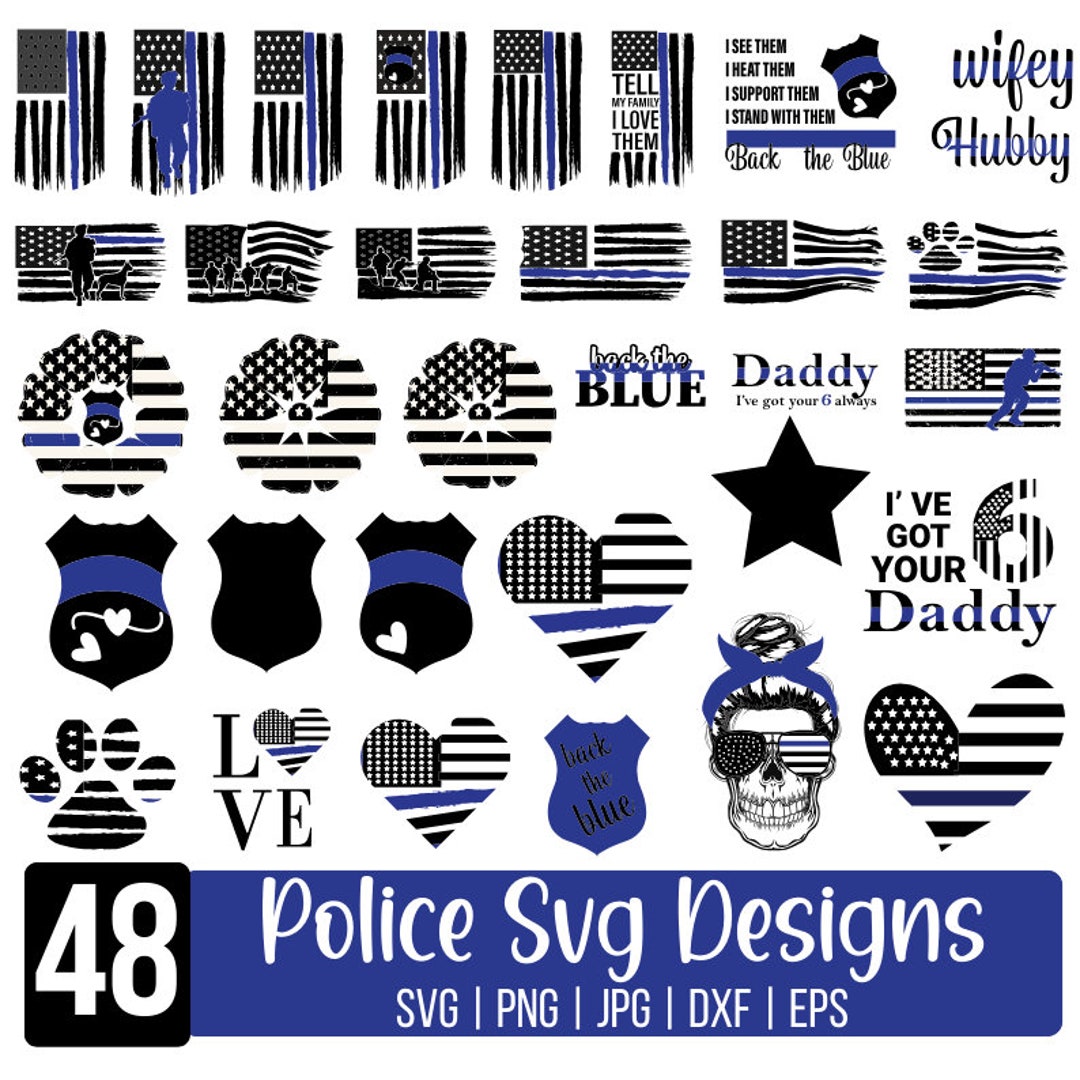 Special Police SVG Bundle, Police Svg, Police Flag Svg, Back the Blue ...