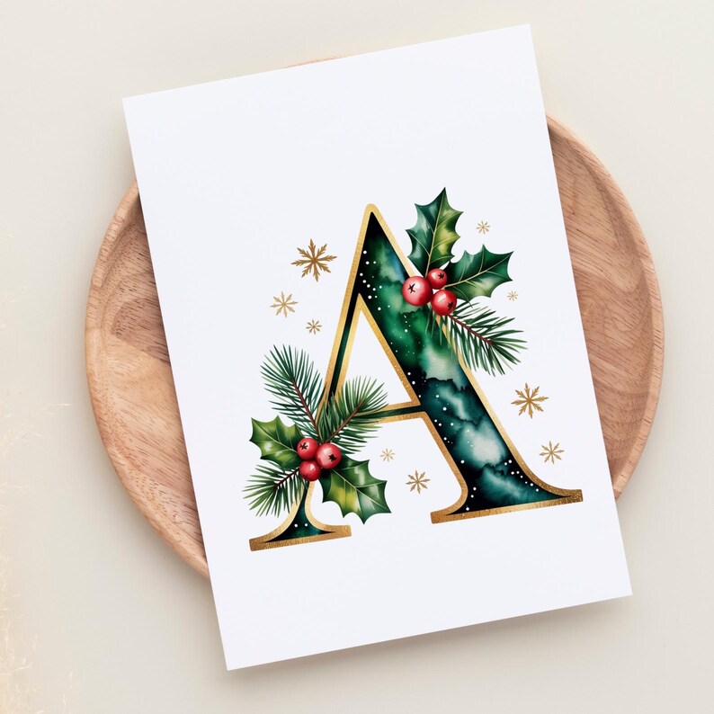 Christmas Alphabet Ornament PNG Bundle, Christmas Letter Ornaments ...