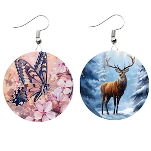 500 Round Earring Sublimation Bundle, Circle Earring Png, Sublimate ...