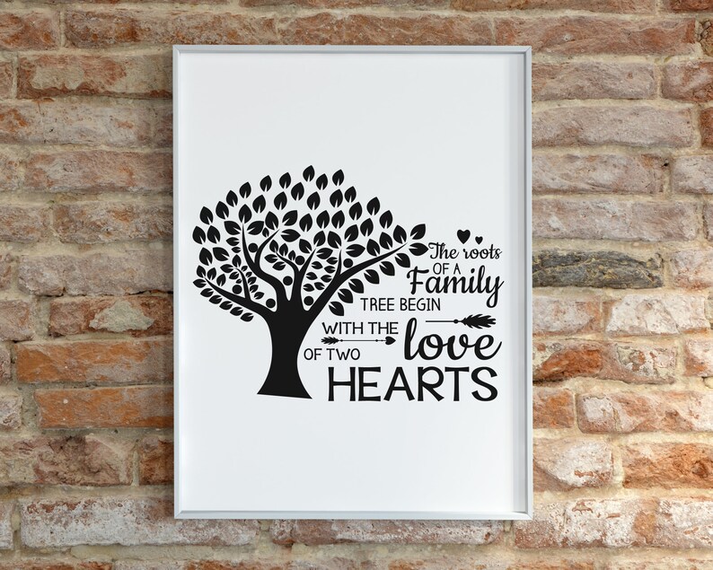 Family Tree With Quotation Svg, Family Reunion Svg, Tree of Life Svg ...