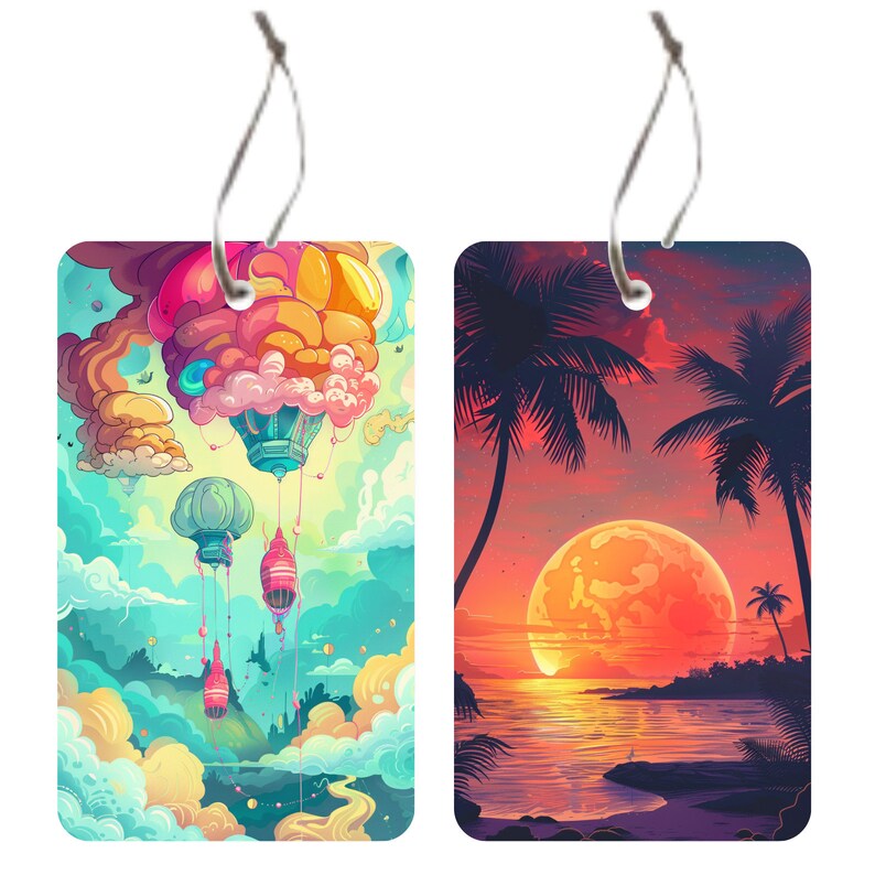 500 Air Freshner Designs Bundle, 3D Animals Air Freshners PNG, Colorful ...