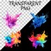 Watercolor Splash Clipart Png Bundle, Alcohol Ink Clipart, Paint ...