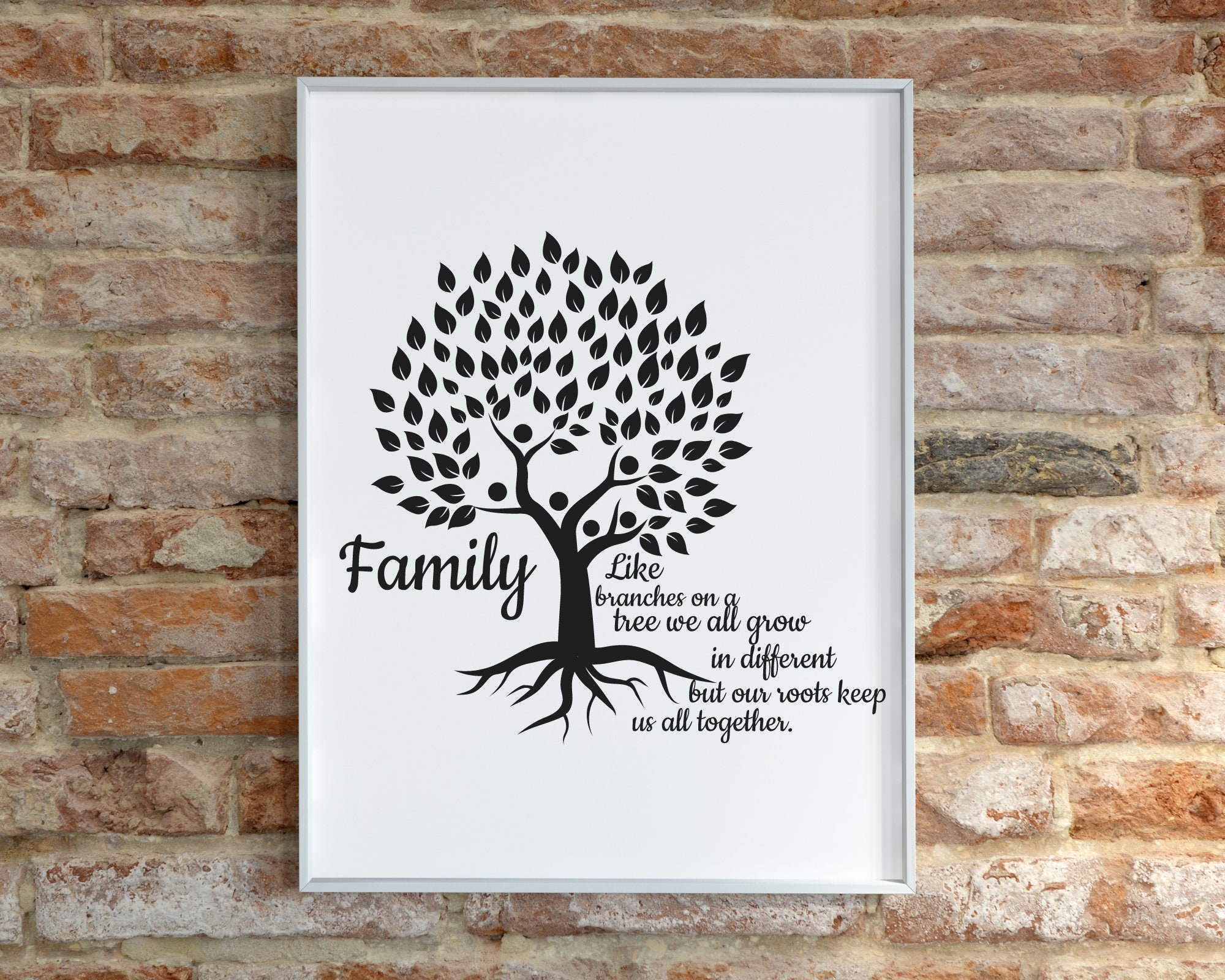 Family Tree With Quotation Svg, Family Reunion Svg, Tree of Life Svg ...
