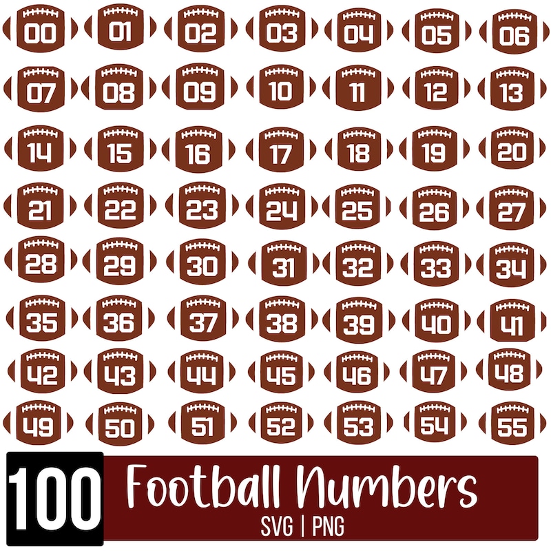 Football Number 9 Cricut - Etsy