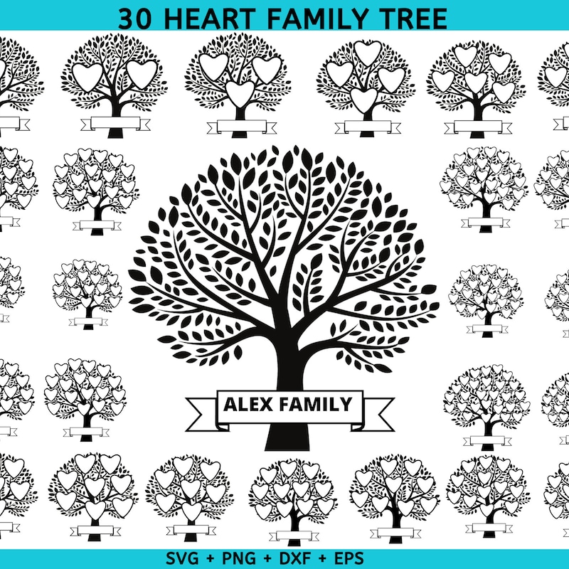 Svg Family Tree - Etsy