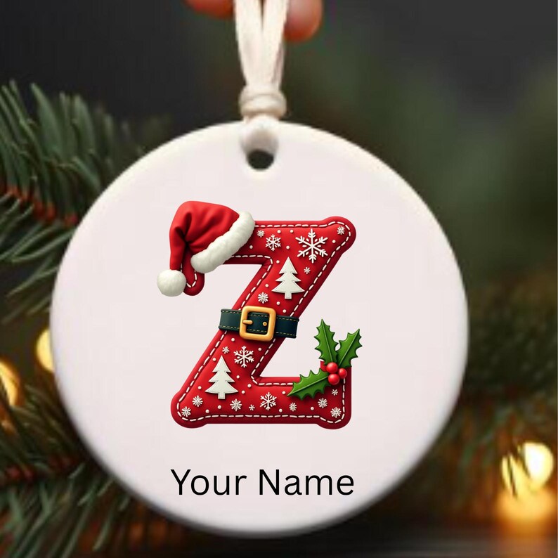 Christmas Alphabet Ornament PNG Bundle, Christmas Letter Ornaments ...