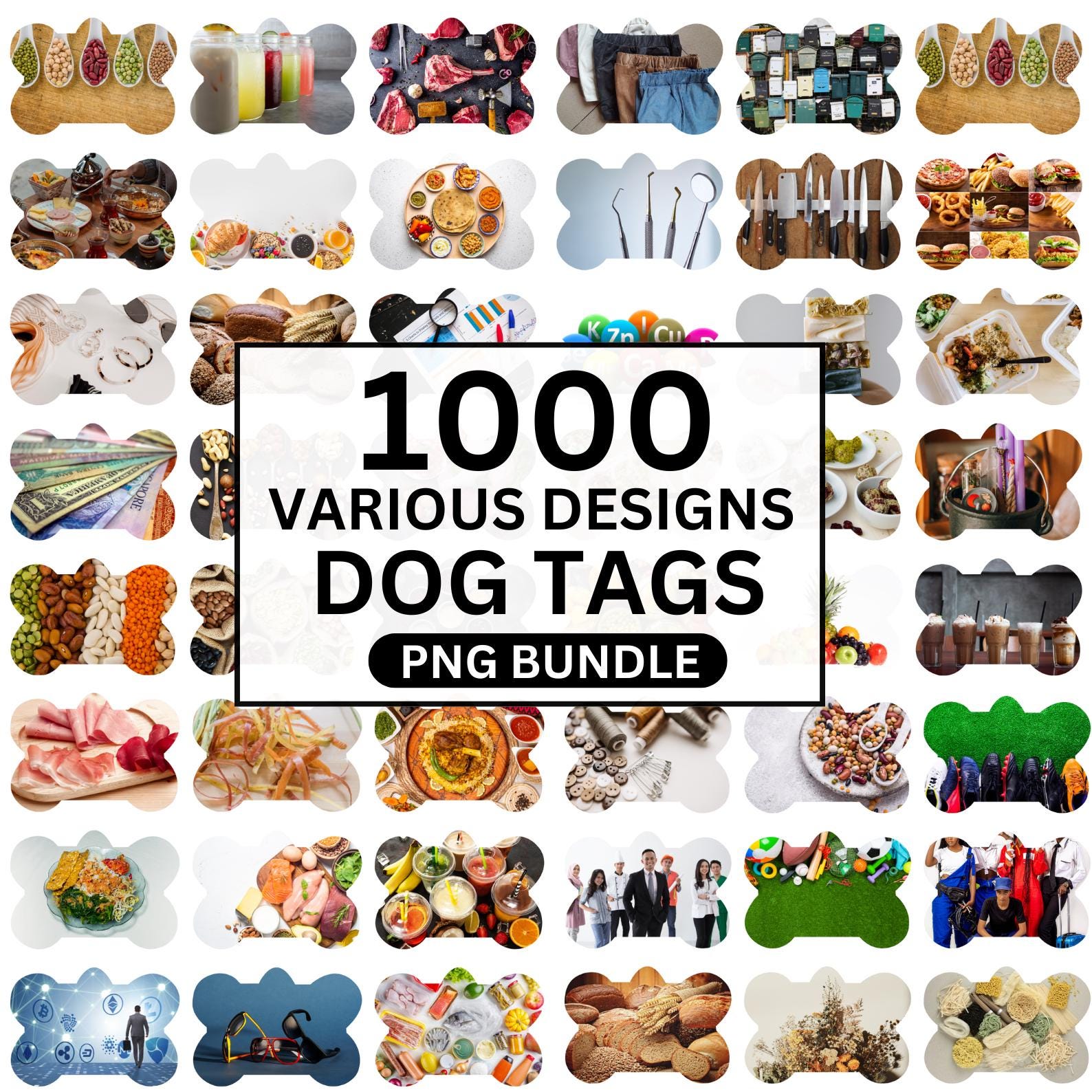 6000+ Dog Bone Tag Png, Sublimation Bundle Png, Pet Tag Png, Bone Dog ...