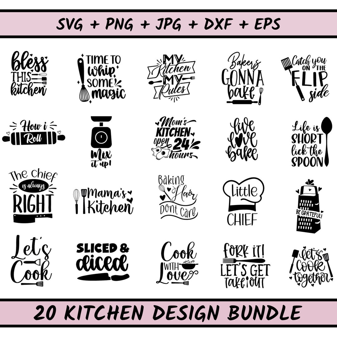 Kitchen Svg, Kitchen Svg Bundle, Baking Svg, Cooking Svg, Kitchen ...