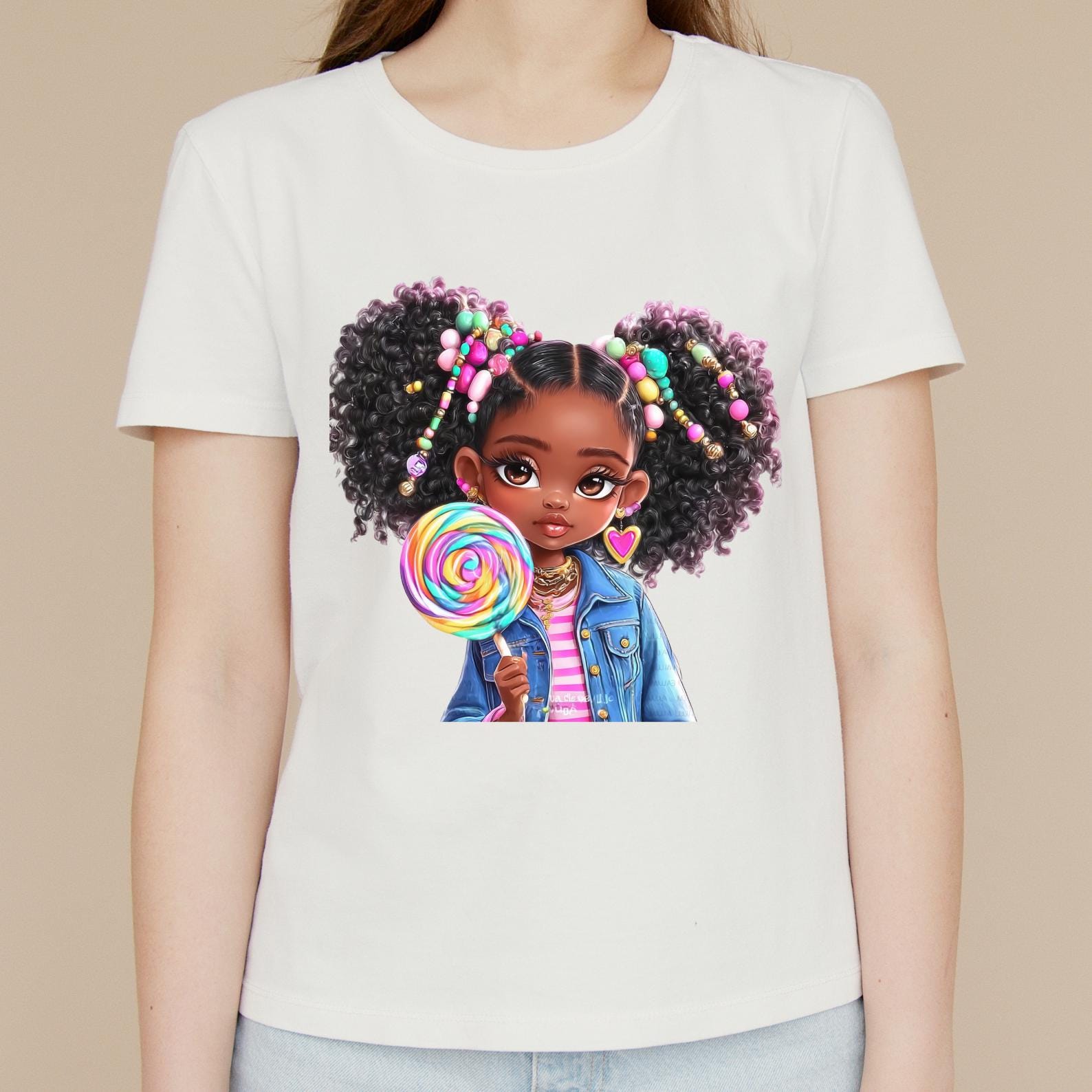 30 Cute Afro Girl Clipart Bundle, Cute Black Girl PNG, Fashionable Girl ...