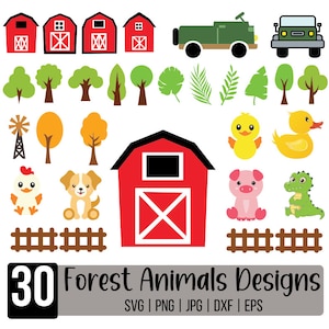 Woodland Animals SVG Bundle, Forest Animals Svg Png, Jungle Svg Cut ...