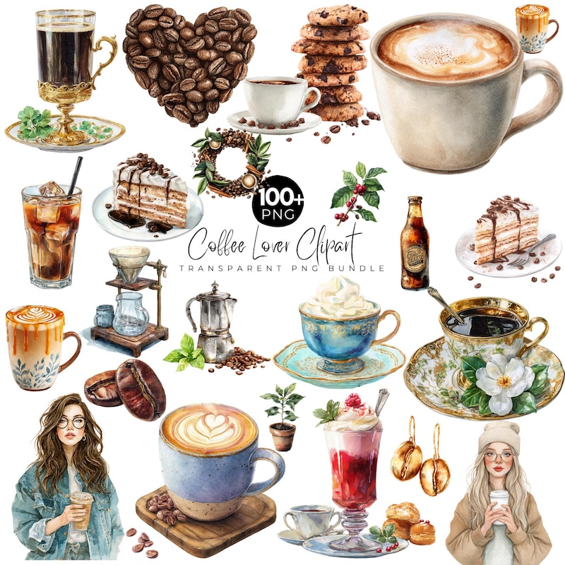 Aesthetic Coffee Cups Set - Etsy