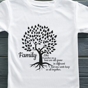 Family Tree With Quotation Svg, Family Reunion Svg, Tree of Life Svg ...