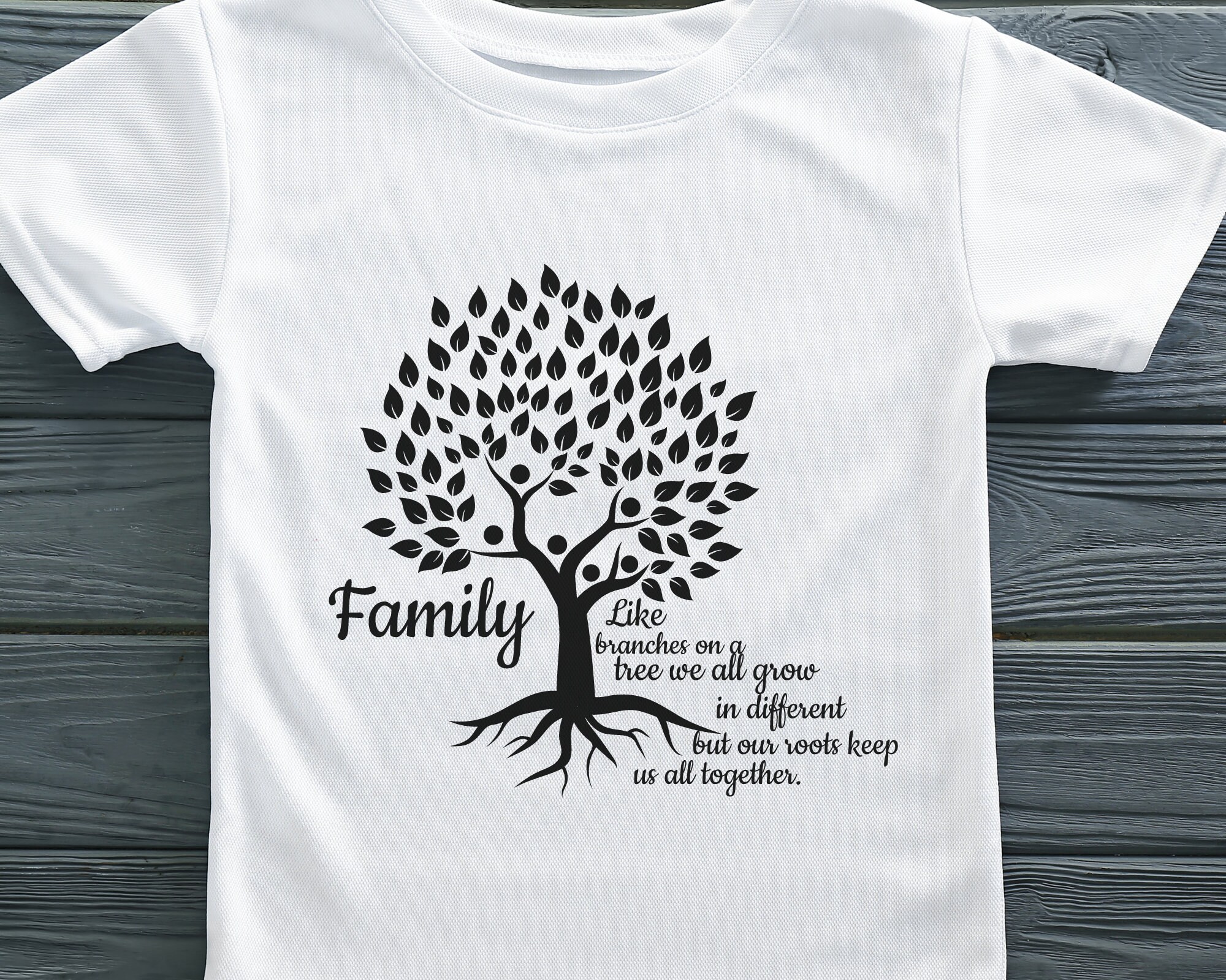 Family Tree With Quotation Svg, Family Reunion Svg, Tree of Life Svg ...