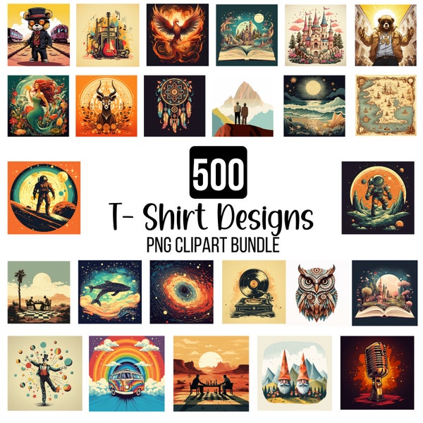 Colorful Tshirt Designs - Etsy