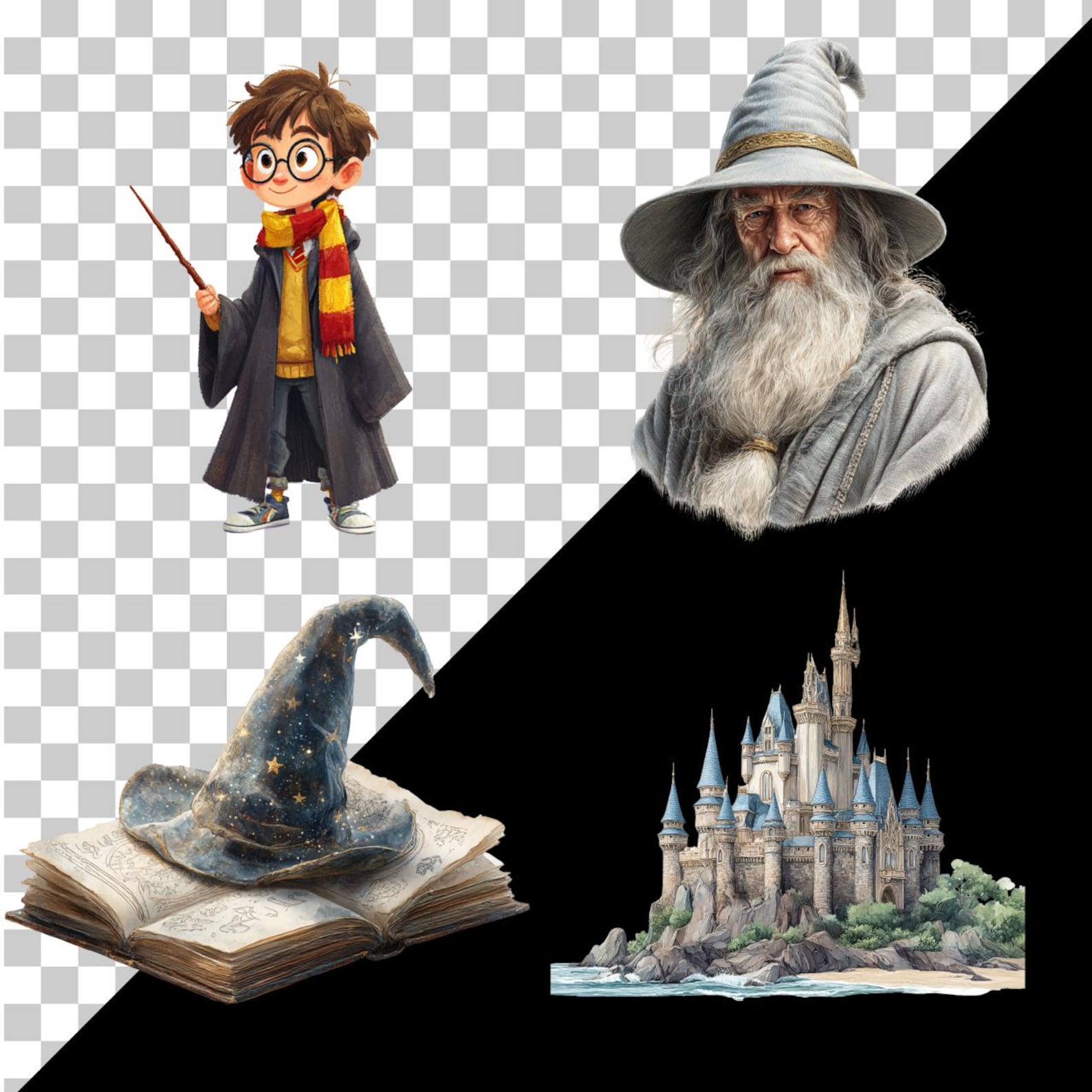 99 Wizard School Clipart Bundle, Magic School Clipart, Watercolor Cute ...