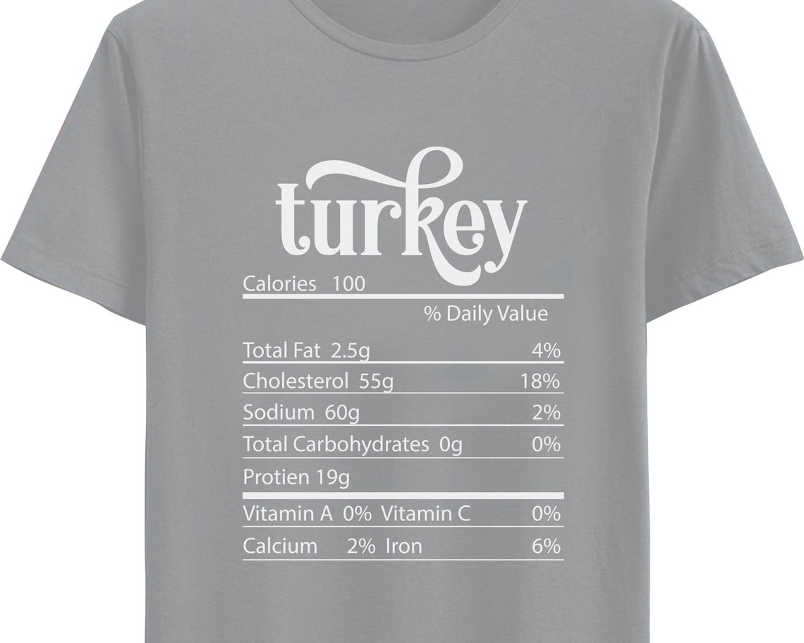 Thanksgiving Nutrition Facts Bundle Svg Nutrition Food Facts - Etsy