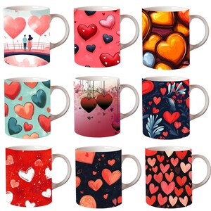 550+ Valentine Mug Wrap Bundle, 3D Valentine Mug Wrap Designs ...