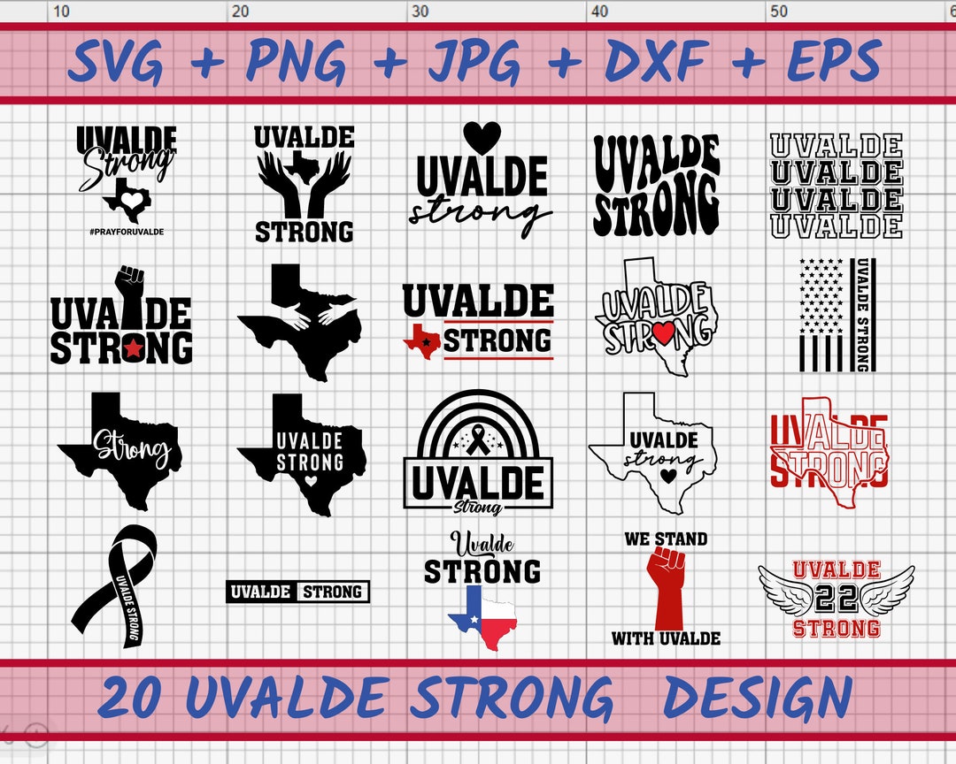 Uvalde Strong SVG Uvalde Texas SVG Pray for Texas SVG We - Etsy