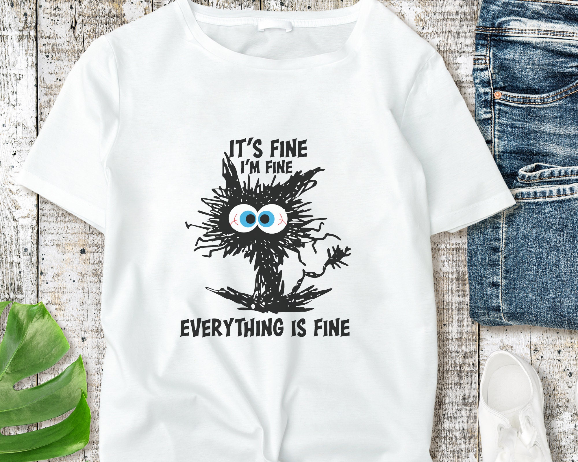 It's Fine I'm Fine Everything is Fine SVG I'm - Etsy Australia