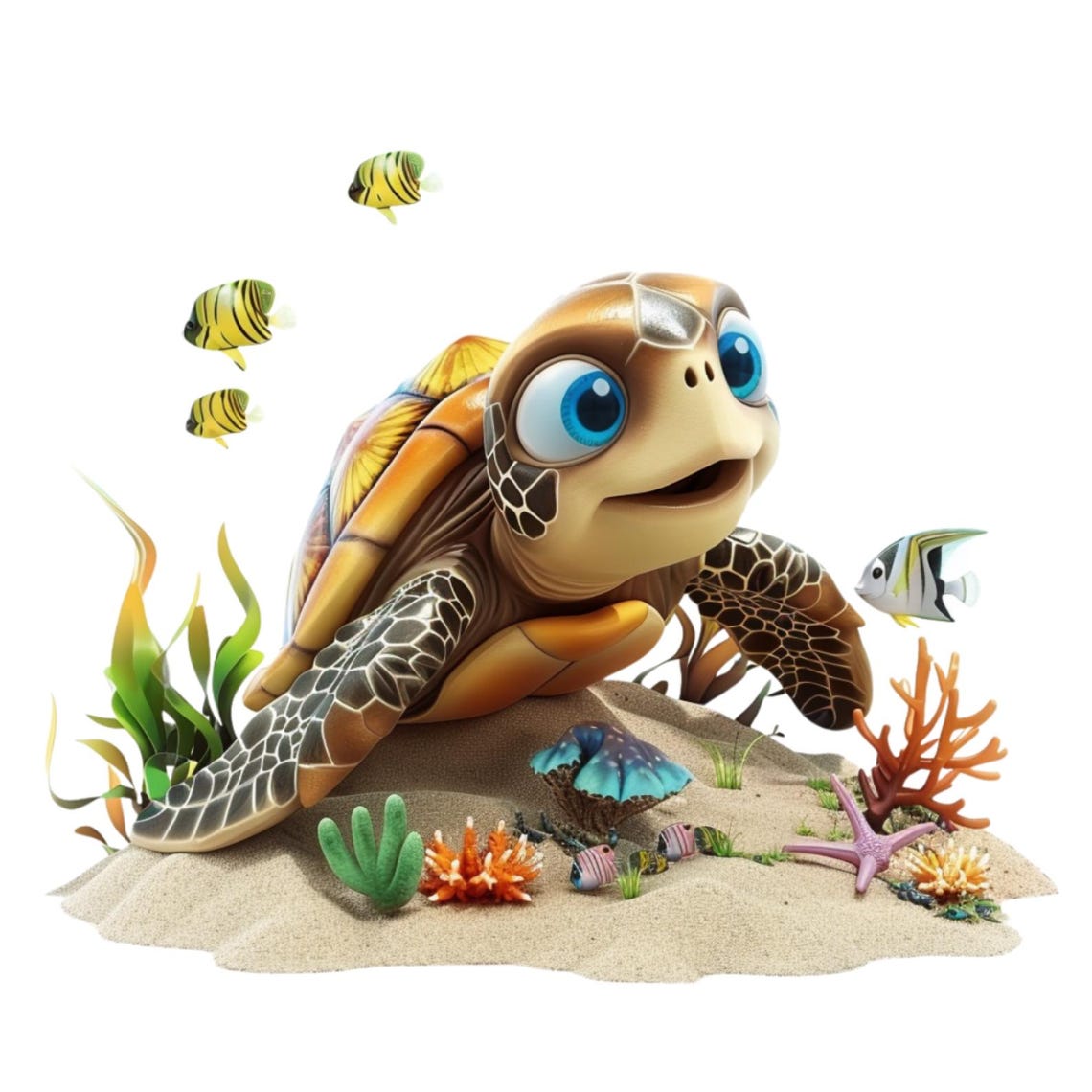 48 Tortoises Clipart Bundle, Cute Illustrated Tortoises Png,watercolor ...