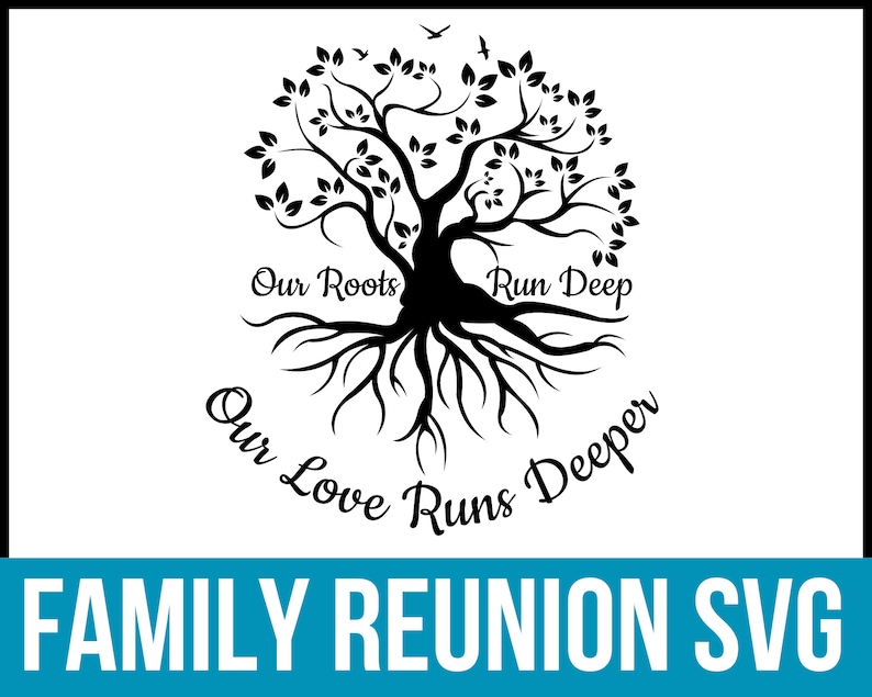 Family Tree With Quotation Svg Family Reunion Svg Tree of - Etsy