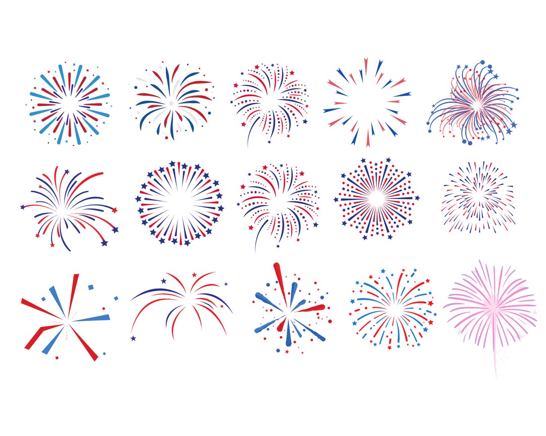 4th July of Fireworks Independence Day Svg Files Digital Download ...