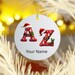 Christmas Alphabet Ornament PNG Bundle, Christmas Letter Ornaments ...