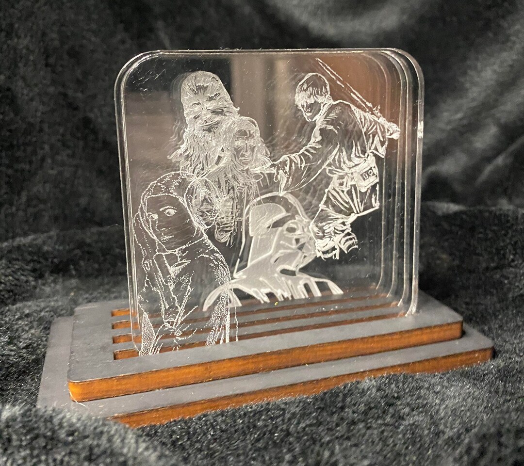 Star Wars Character Coaster Set - Etsy