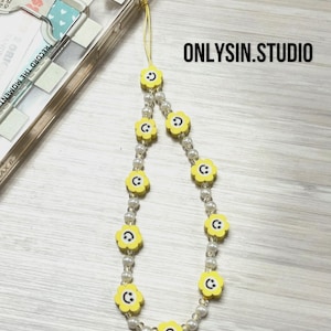 Cute Flower Beaded Phone Strap / Keychain / Phone Charms - Etsy