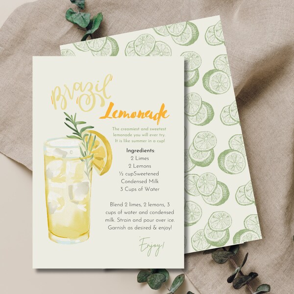 Diy Recipe Cards - Etsy
