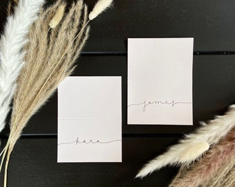 Handwritten Name Card - Etsy