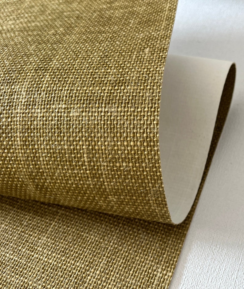 Natural Washed Jute Wallpaper Natural Fibers in Light Brown Color 45110 ...