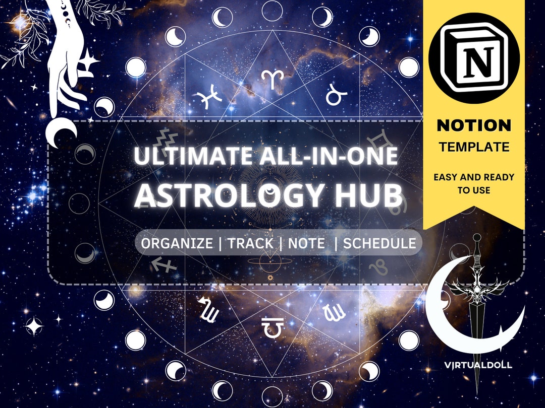 ULTIMATE Astrology All-in-one Digital Notion Template, Digital ...