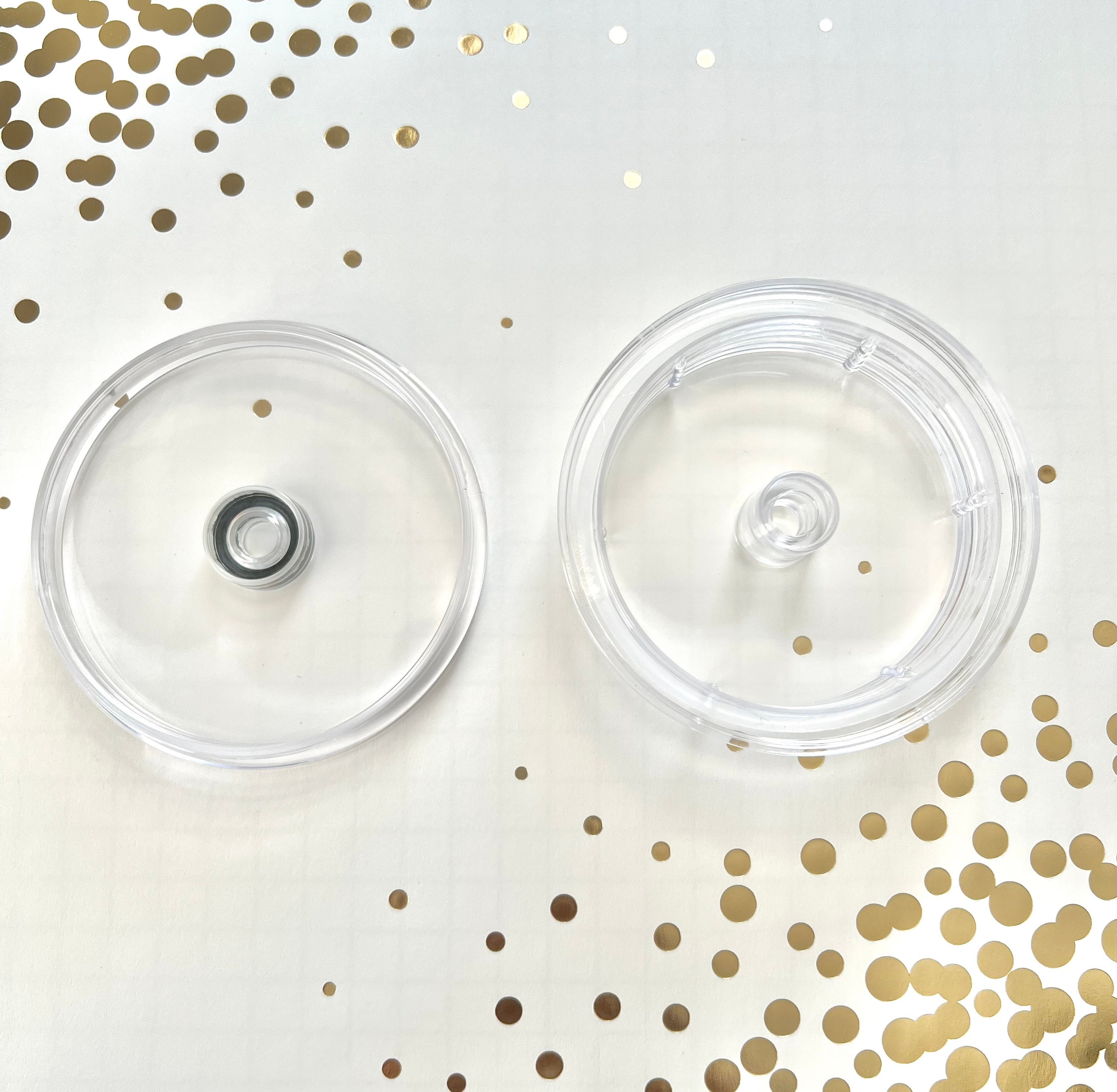 Clear Double Wall Lid for Tumbler Custom Cup Lid Perfect for - Etsy