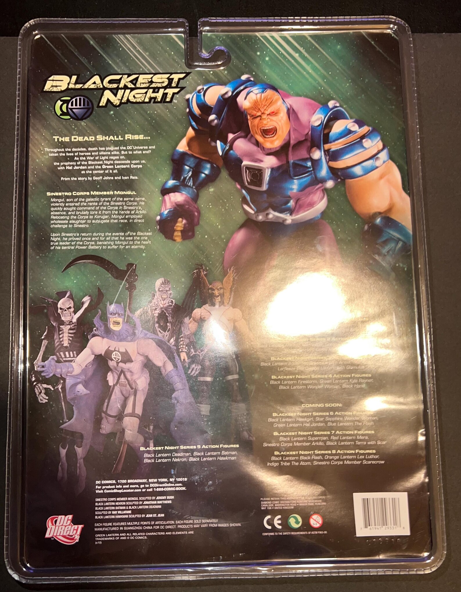 DC Direct Blackest Night Sinestro Corps Member MONGUL Huge Action Figure New Shipped Securely in ...
