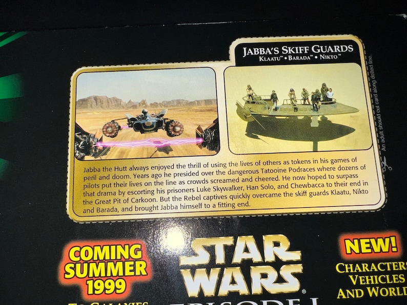 1998 Power of the Force Jabbas Skiff Guards Klaatu Barada Nikto New ...