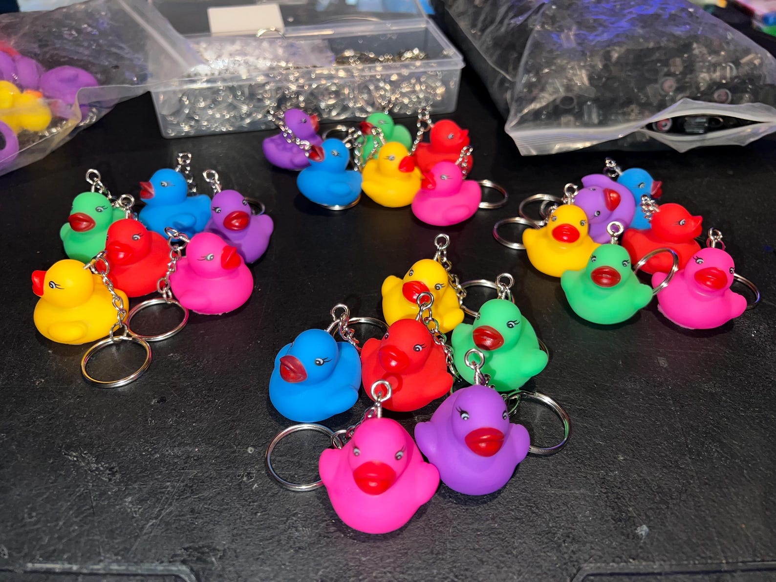 6 Custom Different Colored Keychain Mini Rubber Ducks for Wrangler ...