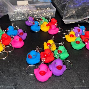 6 Custom Different Colored Keychain Mini Rubber Ducks for Wrangler ...