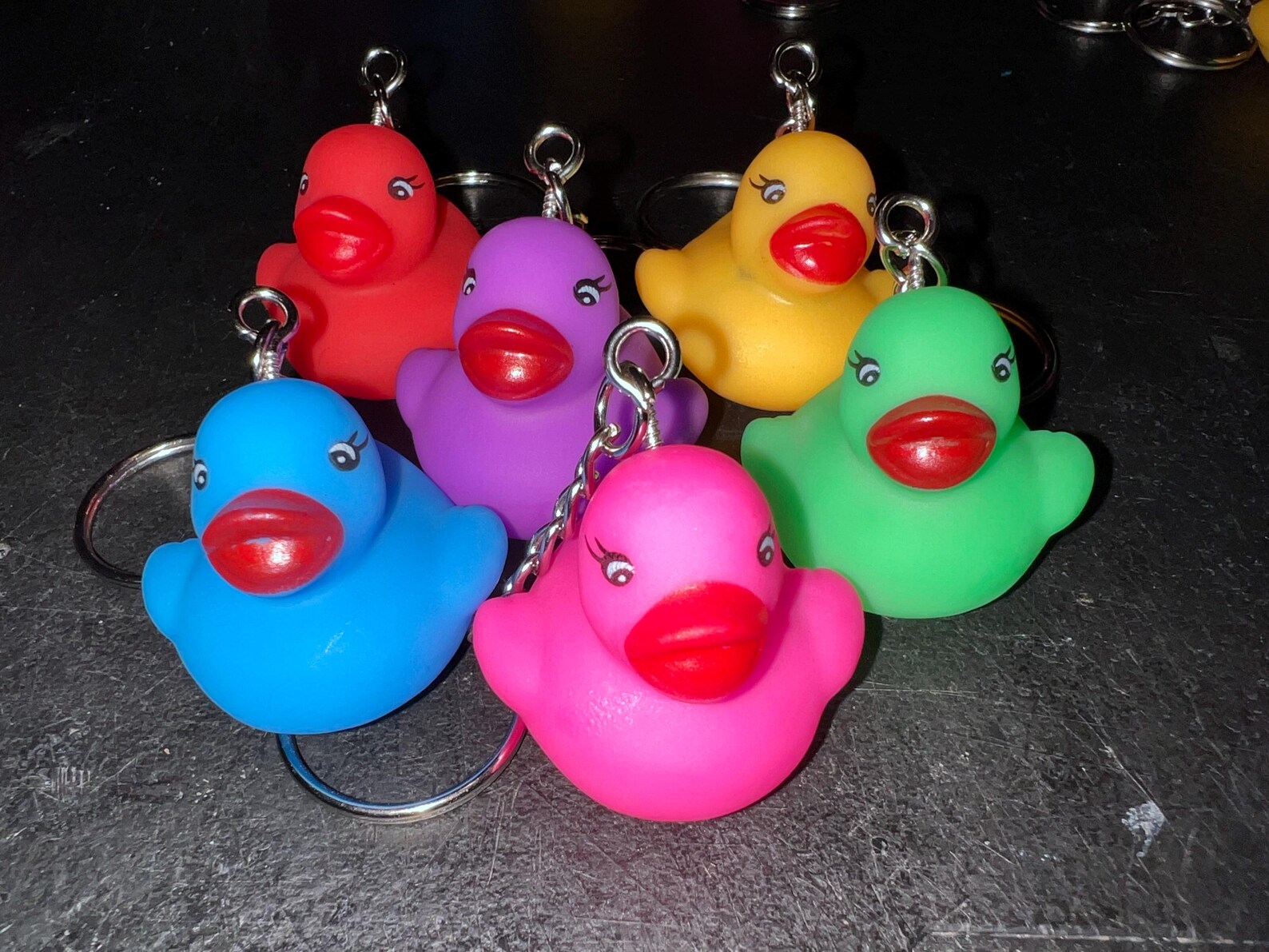 6 Custom Different Colored Keychain Mini Rubber Ducks for Wrangler ...
