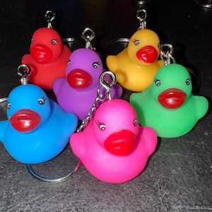 6 Custom Different Colored Keychain Mini Rubber Ducks for Wrangler ...