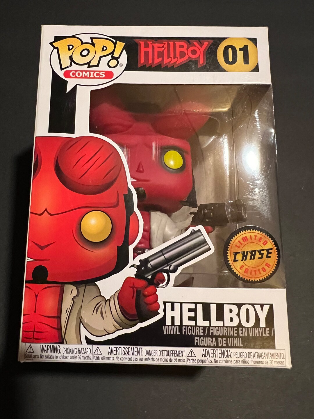 Funko Pop 01 Hellboy Limited Edition Chase Variant Brand New Shipped in ...