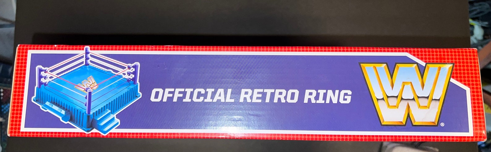 WWE WWF Wrestling Official Retro Ring Ropes Feature Pro Tension Action ...